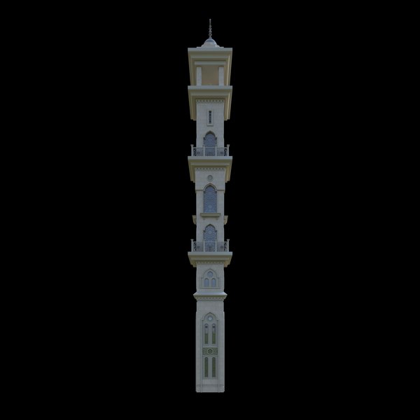 Mosque Minaret 3D model - TurboSquid 1741551