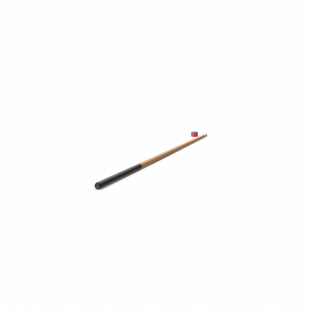3D Billiard Cue And Chalk Model - TurboSquid 2188249