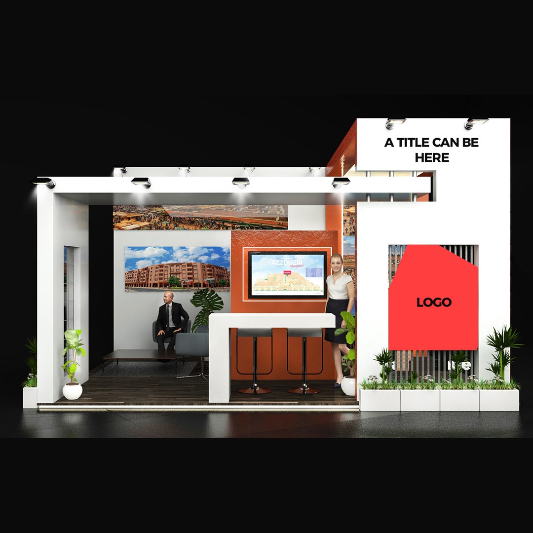 3D model stand exhibition design - TurboSquid 1345037