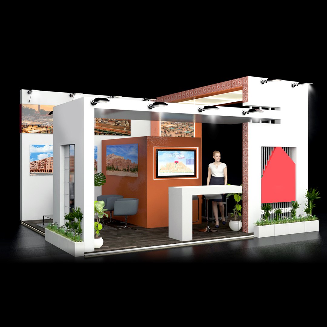 3D model stand exhibition design - TurboSquid 1345037