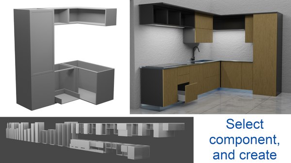 3D model Modular Kitchen Components - Collection - TurboSquid 2016262