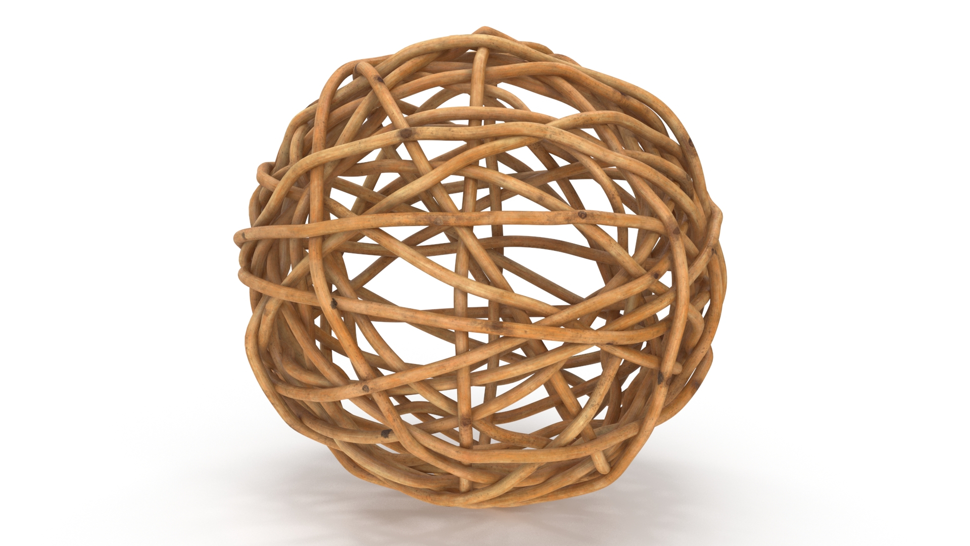 3D Decorative Rattan Twig Orb Hazel - TurboSquid 2078004
