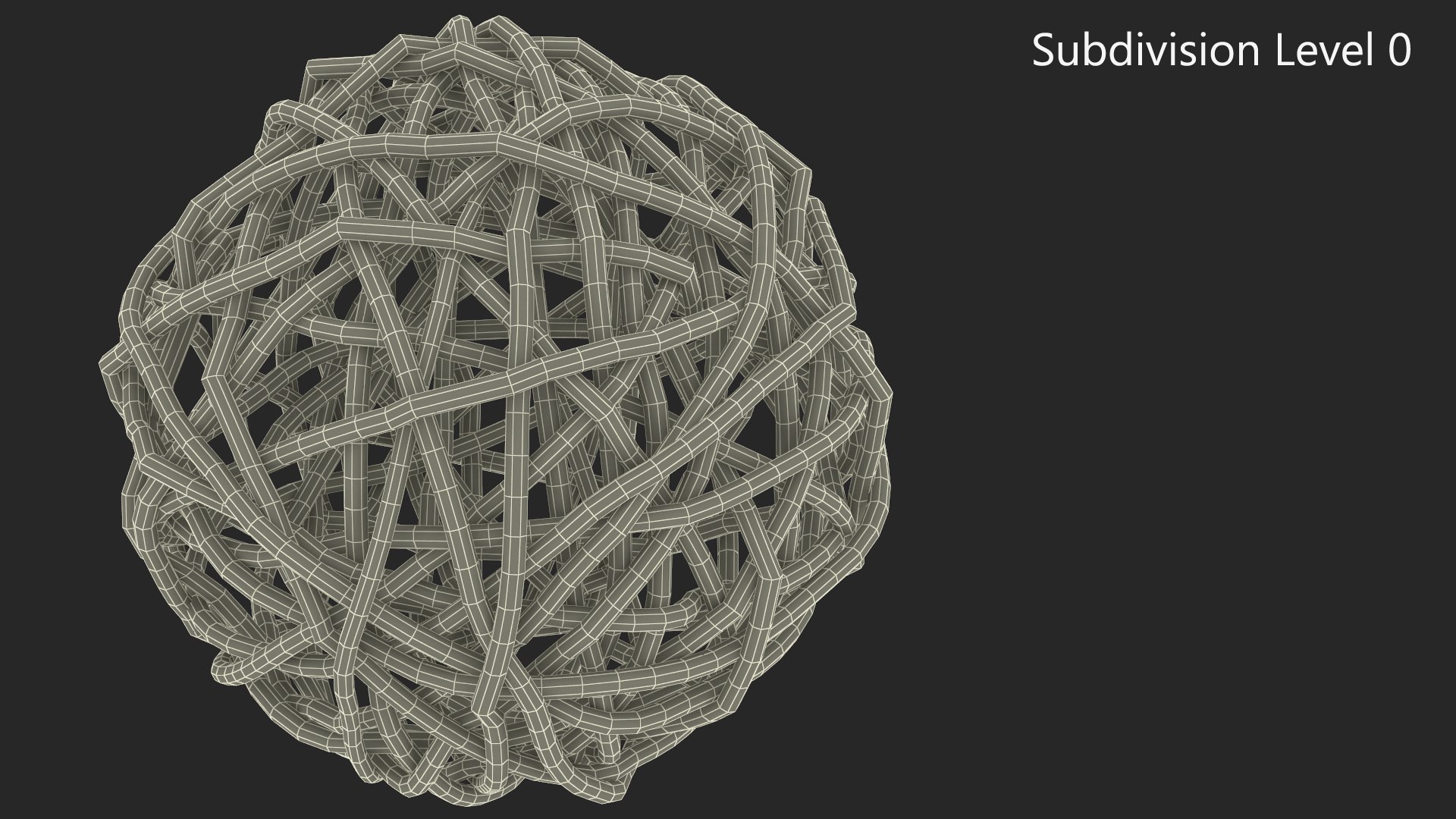 3D Decorative Rattan Twig Orb Hazel - TurboSquid 2078004