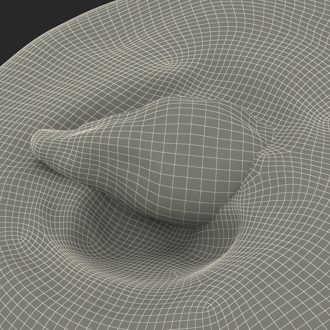 3d Red Grape Cross Section Model