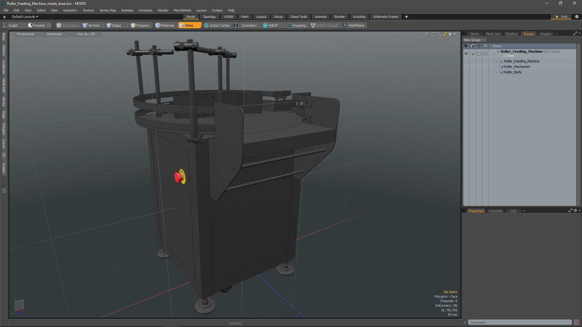 Roller Feeding Machine Model - TurboSquid 2256138