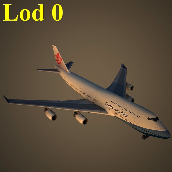 boeing 747-400 cal 3d model