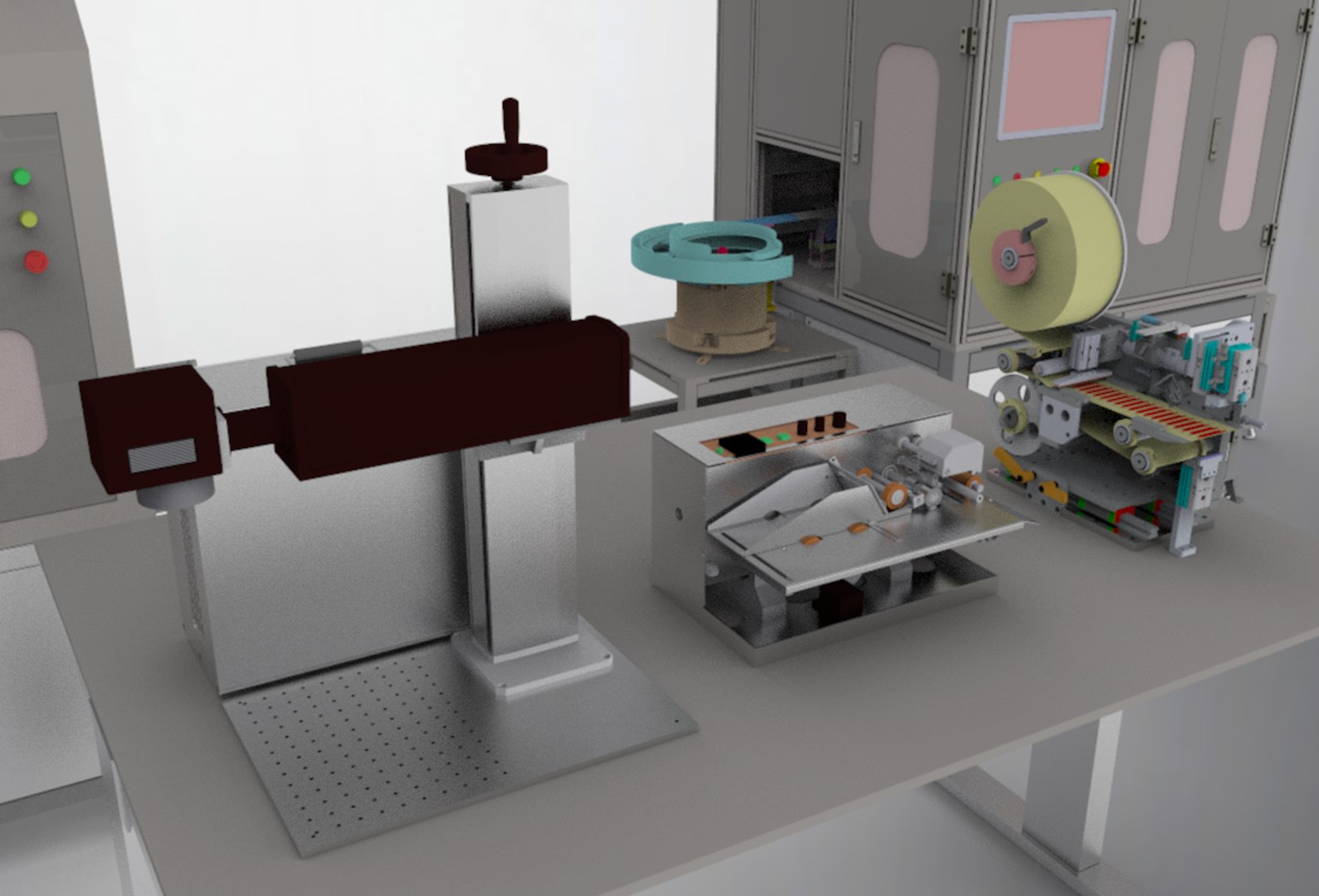 3D Laser Printer Labeling Machine Model - TurboSquid 1469268