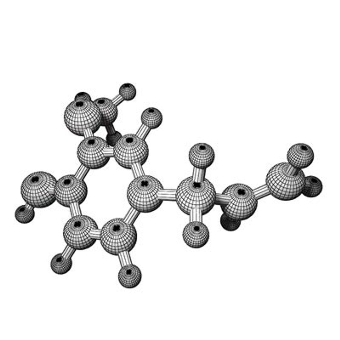 3ds max eugenol molecule structure