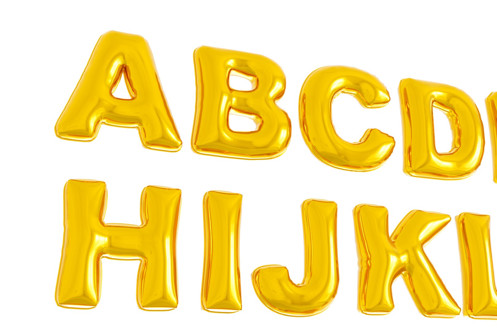 3D Model Balloons Alphabet - TurboSquid 2305028
