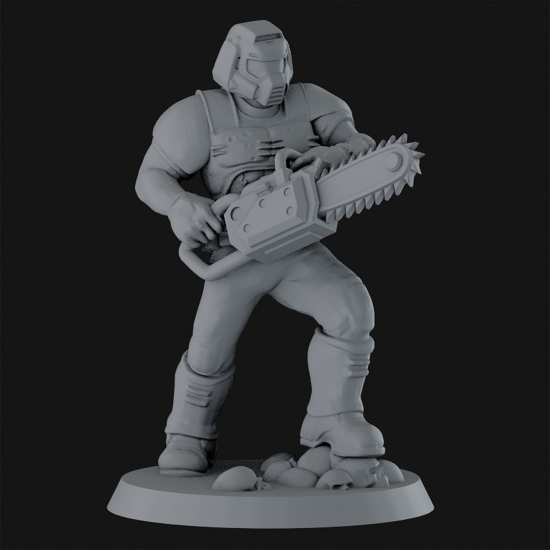 DOOM GUY CLASSIC 3D PRINT STL ACTION FIGURE 3D - TurboSquid 2153250