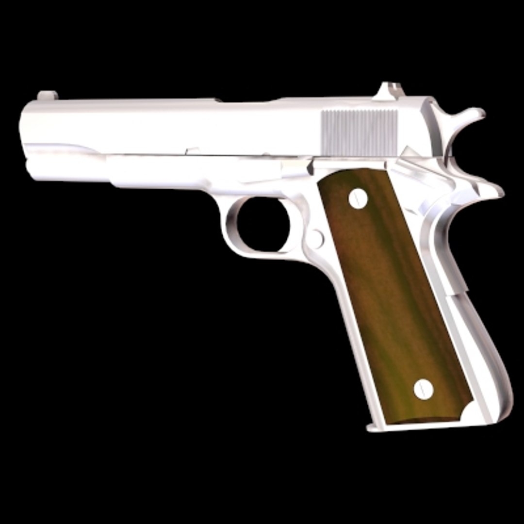 Colt 45 Pistol 3d Model