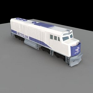 3d metrolink train