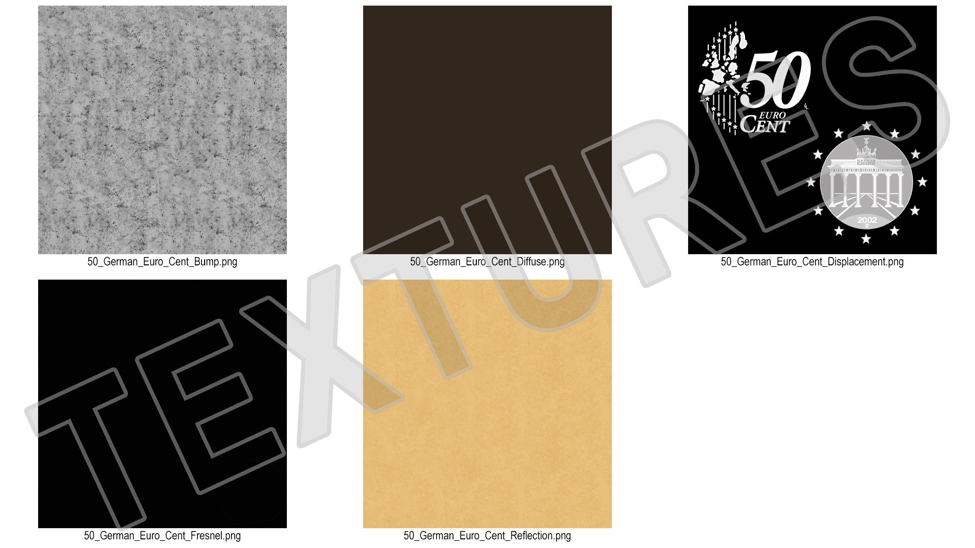 3D Germany 50 Cent Model - TurboSquid 2121386