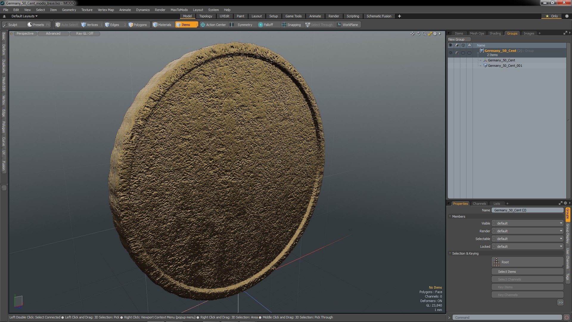 3D Germany 50 Cent Model - TurboSquid 2121386