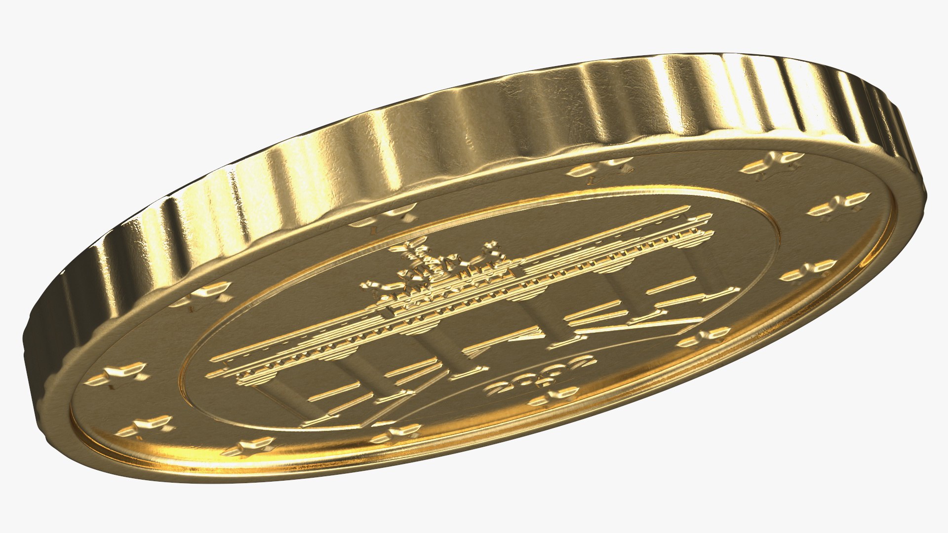 3D Germany 50 Cent Model - TurboSquid 2121386