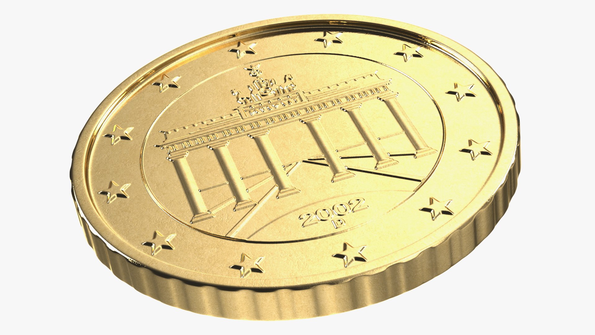 3D Germany 50 Cent Model - TurboSquid 2121386