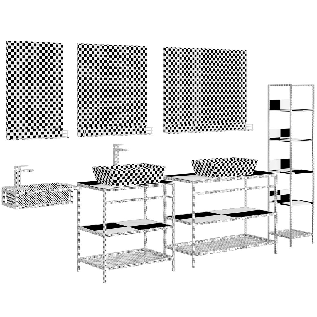 Stworki Nyborg 50-70-100 And Shelf 3D Model - TurboSquid 2189592