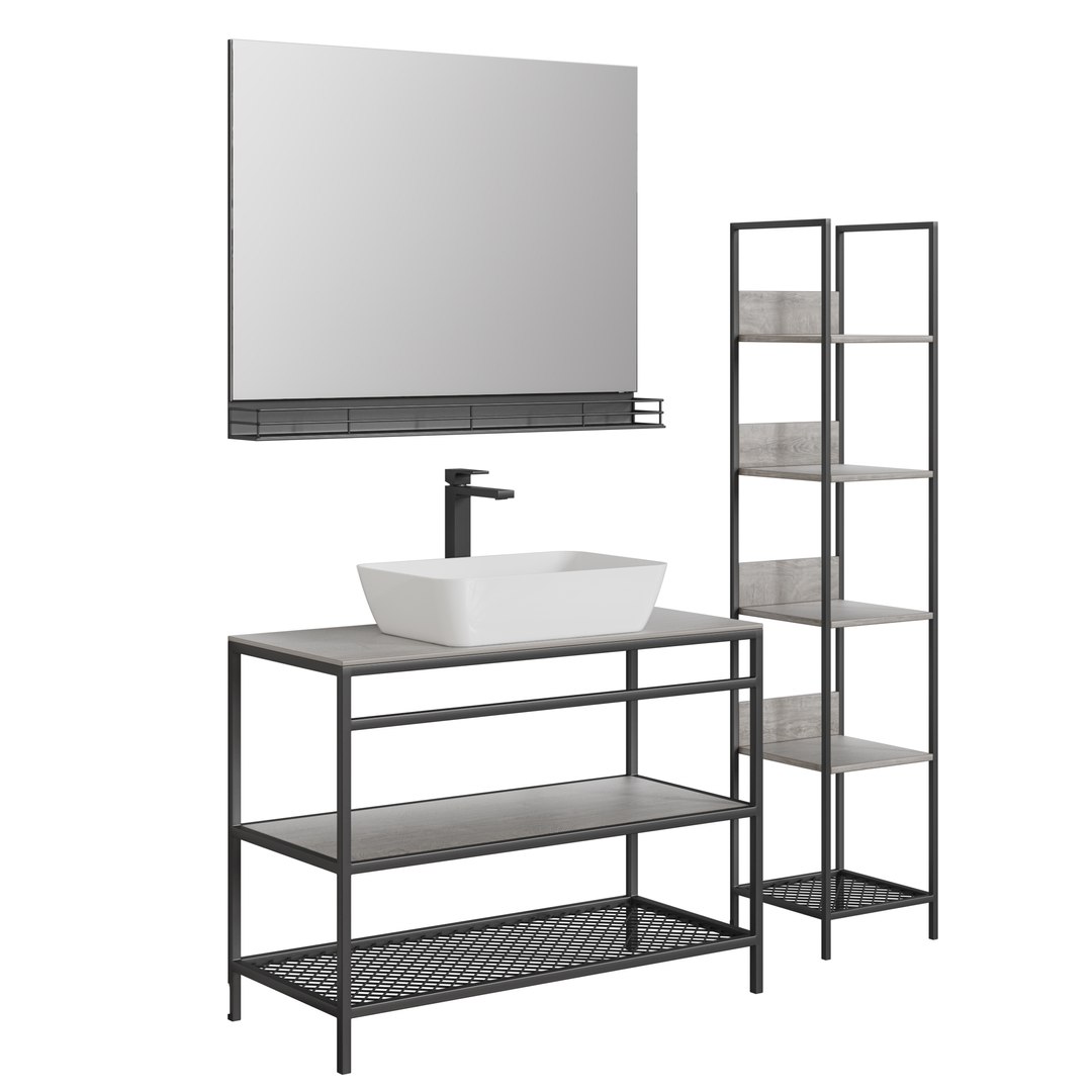 Stworki Nyborg 50-70-100 And Shelf 3D Model - TurboSquid 2189592