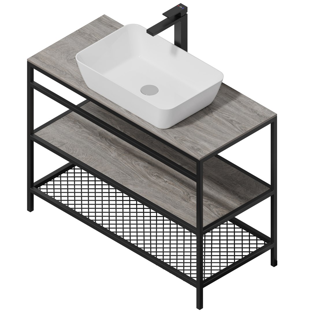 Stworki Nyborg 50-70-100 And Shelf 3D Model - TurboSquid 2189592