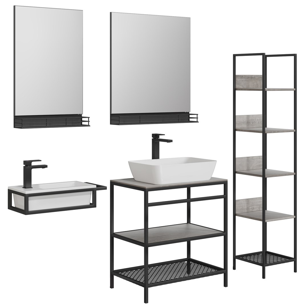 Stworki Nyborg 50-70-100 And Shelf 3D Model - TurboSquid 2189592