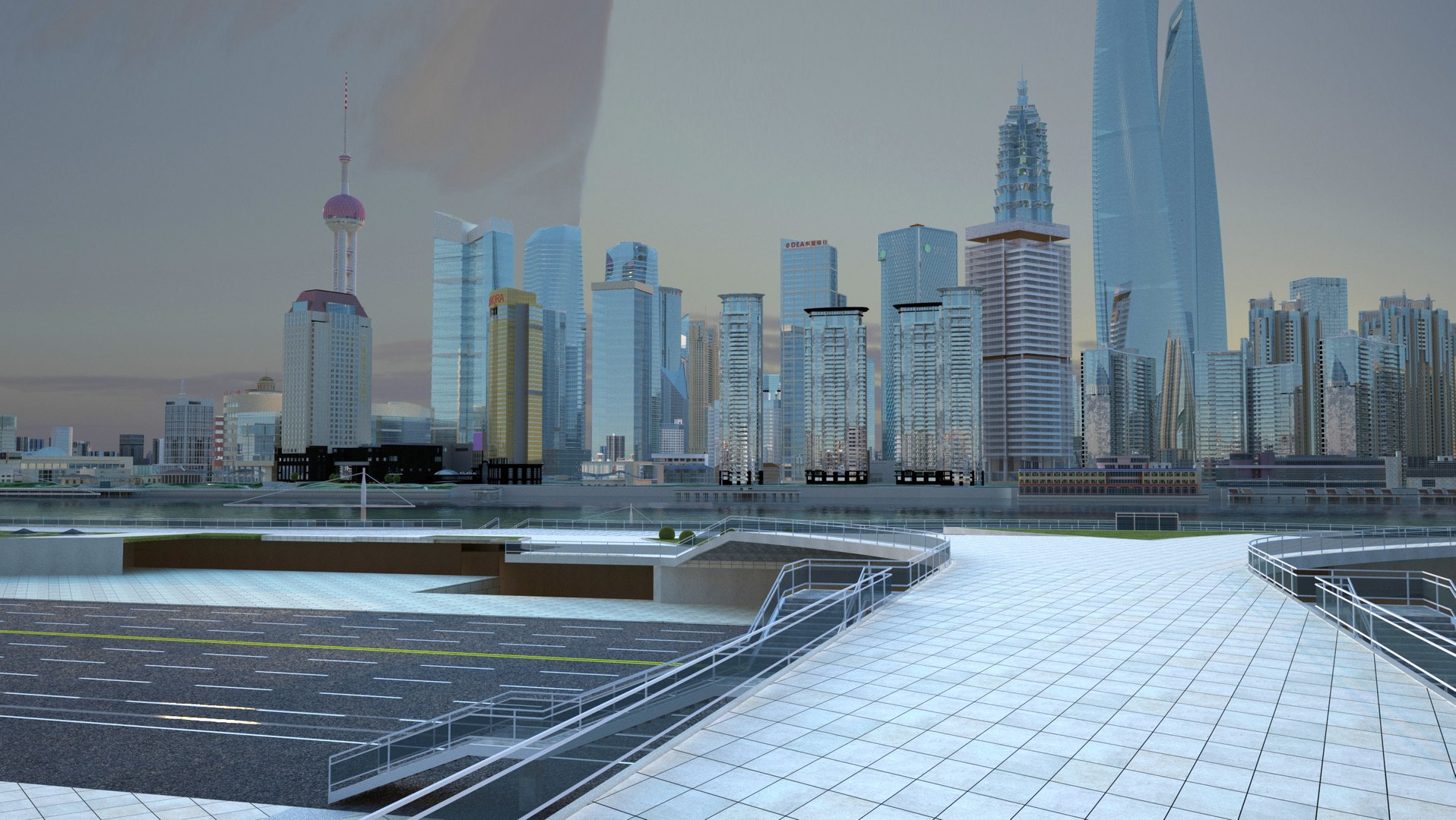 Shanghai City 3D Model - TurboSquid 2238153