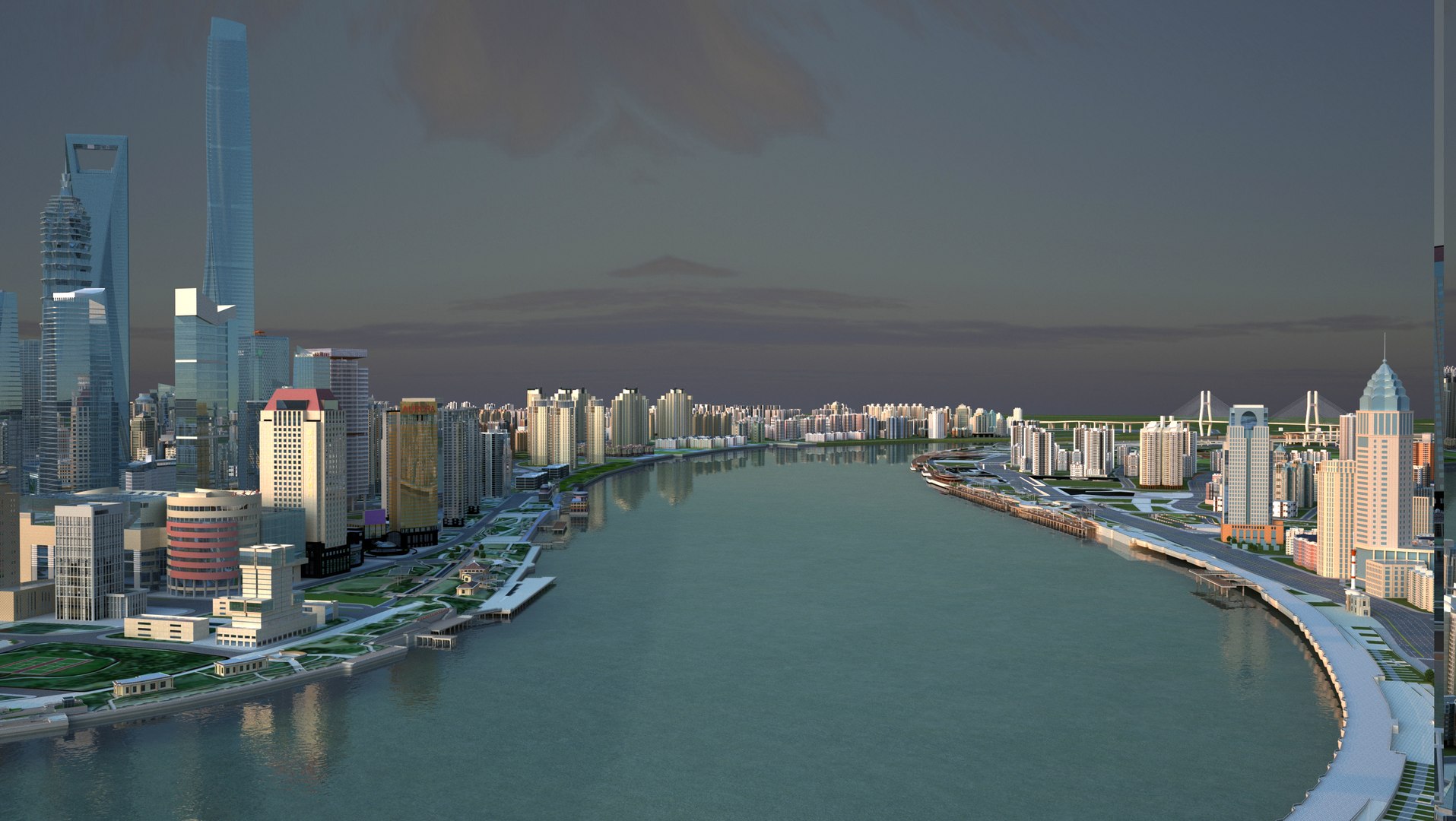 Shanghai City 3D Model - TurboSquid 2238153