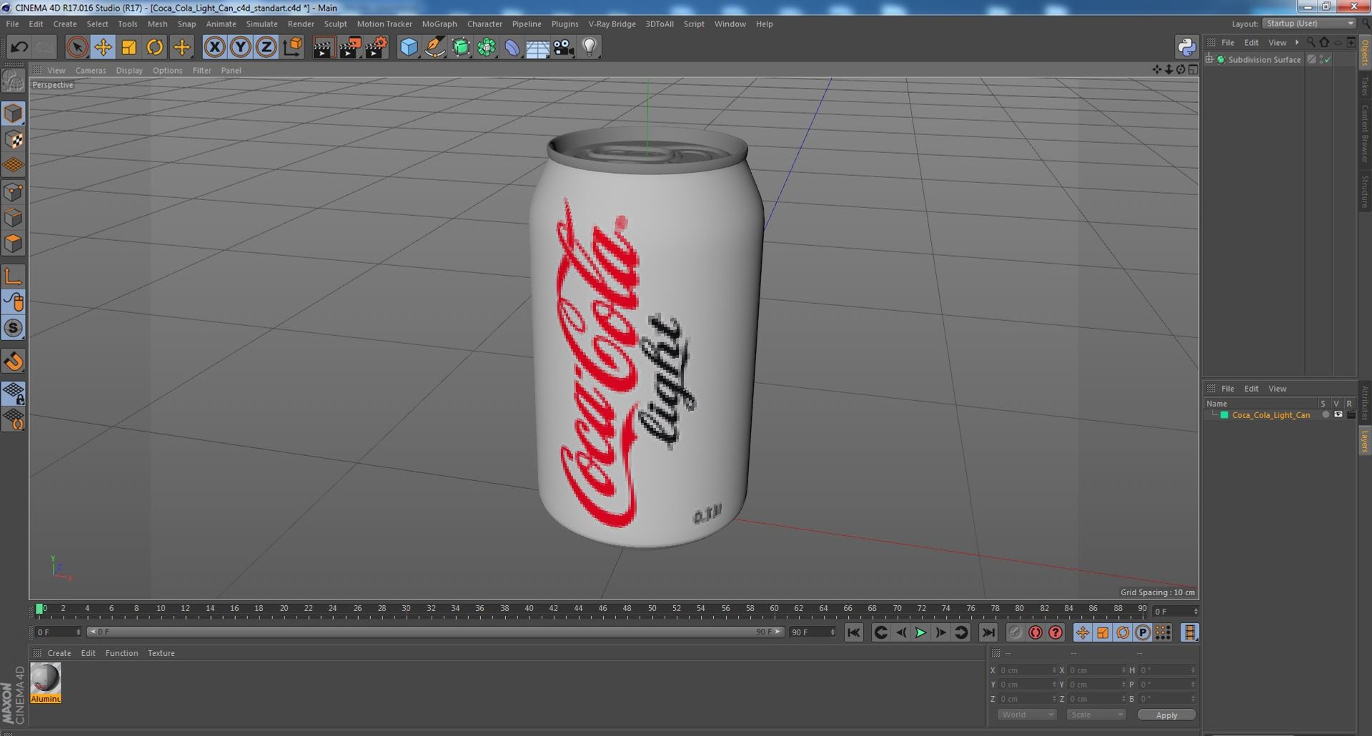 Coca Cola Light Can Model - TurboSquid 2197332
