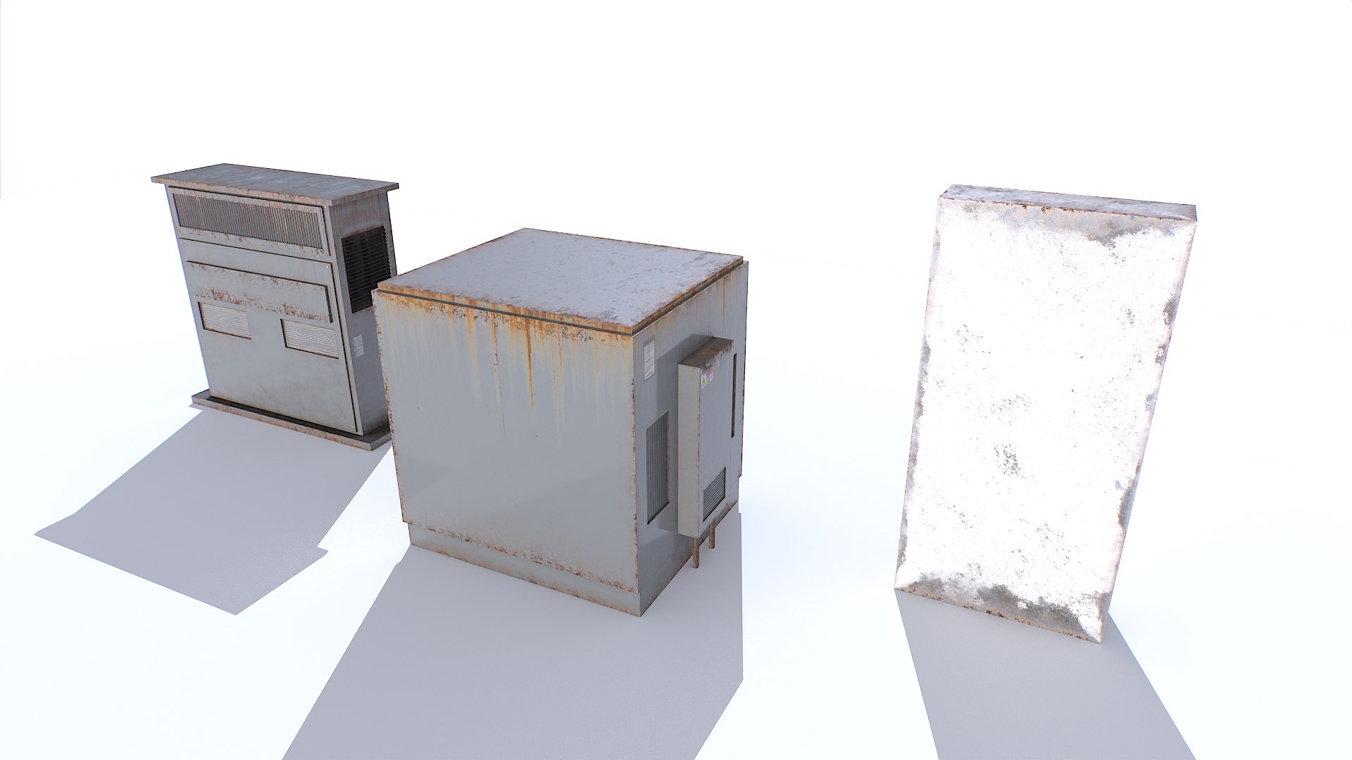 3D Electric Substation Transformer Set - TurboSquid 2138673