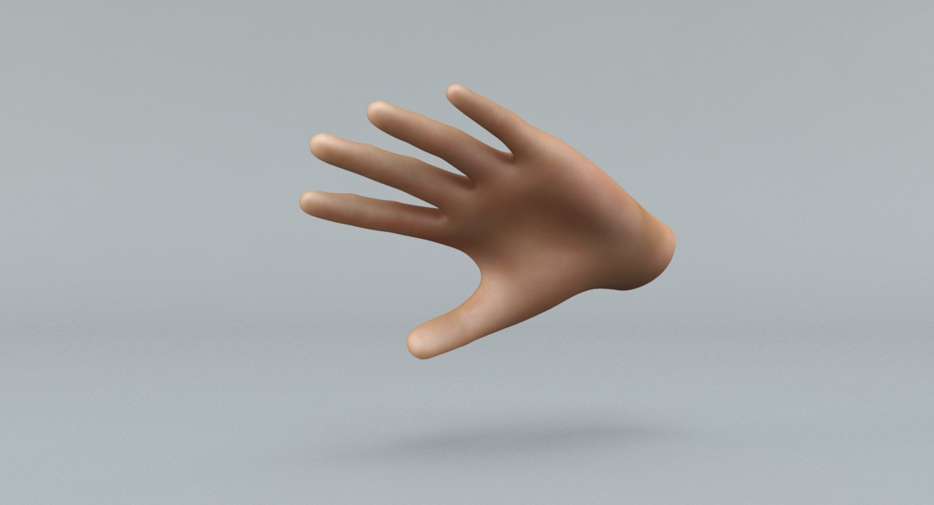 Non-realistic Hand 3d Max