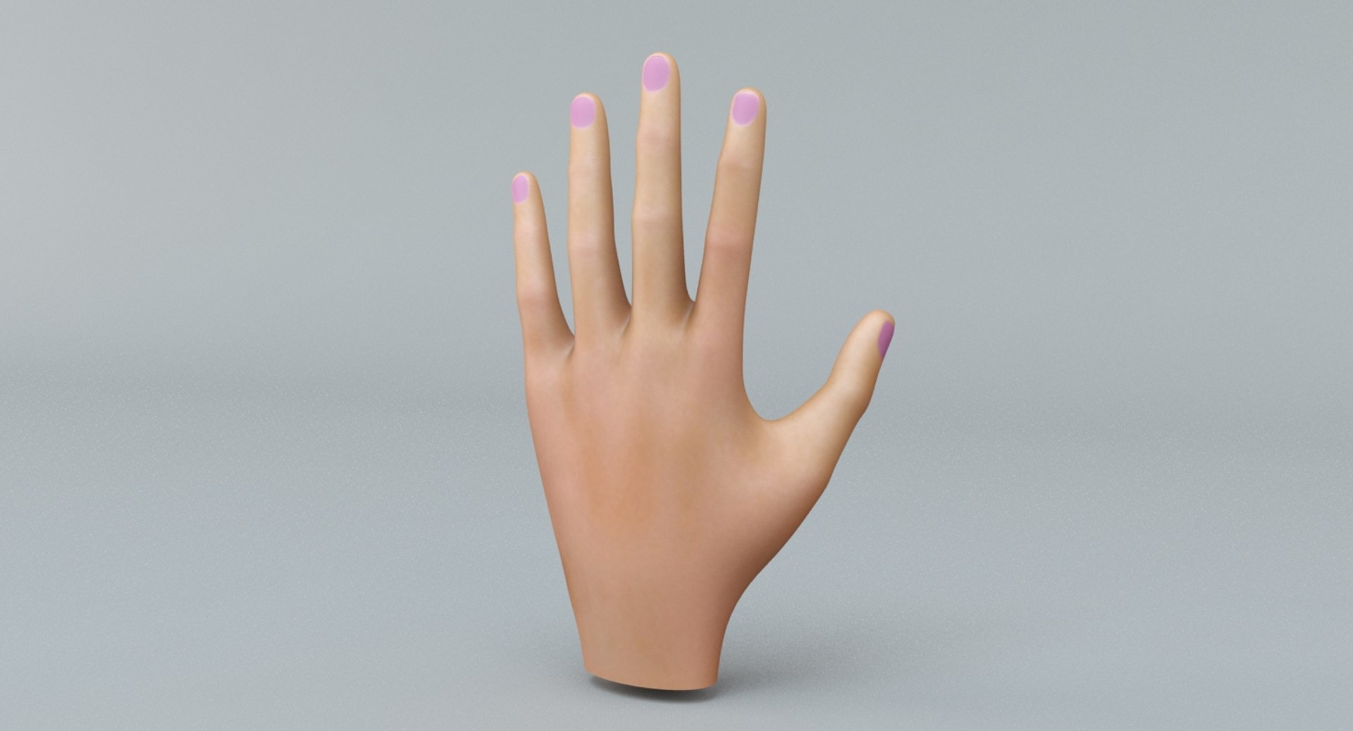 Non-realistic Hand 3d Max