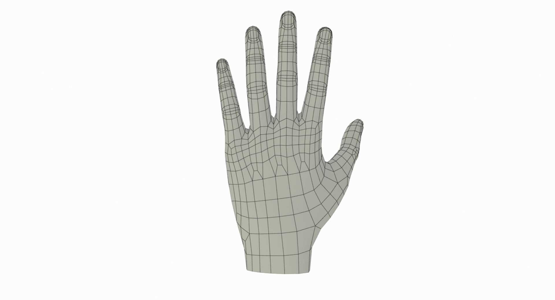 Non-realistic Hand 3d Max