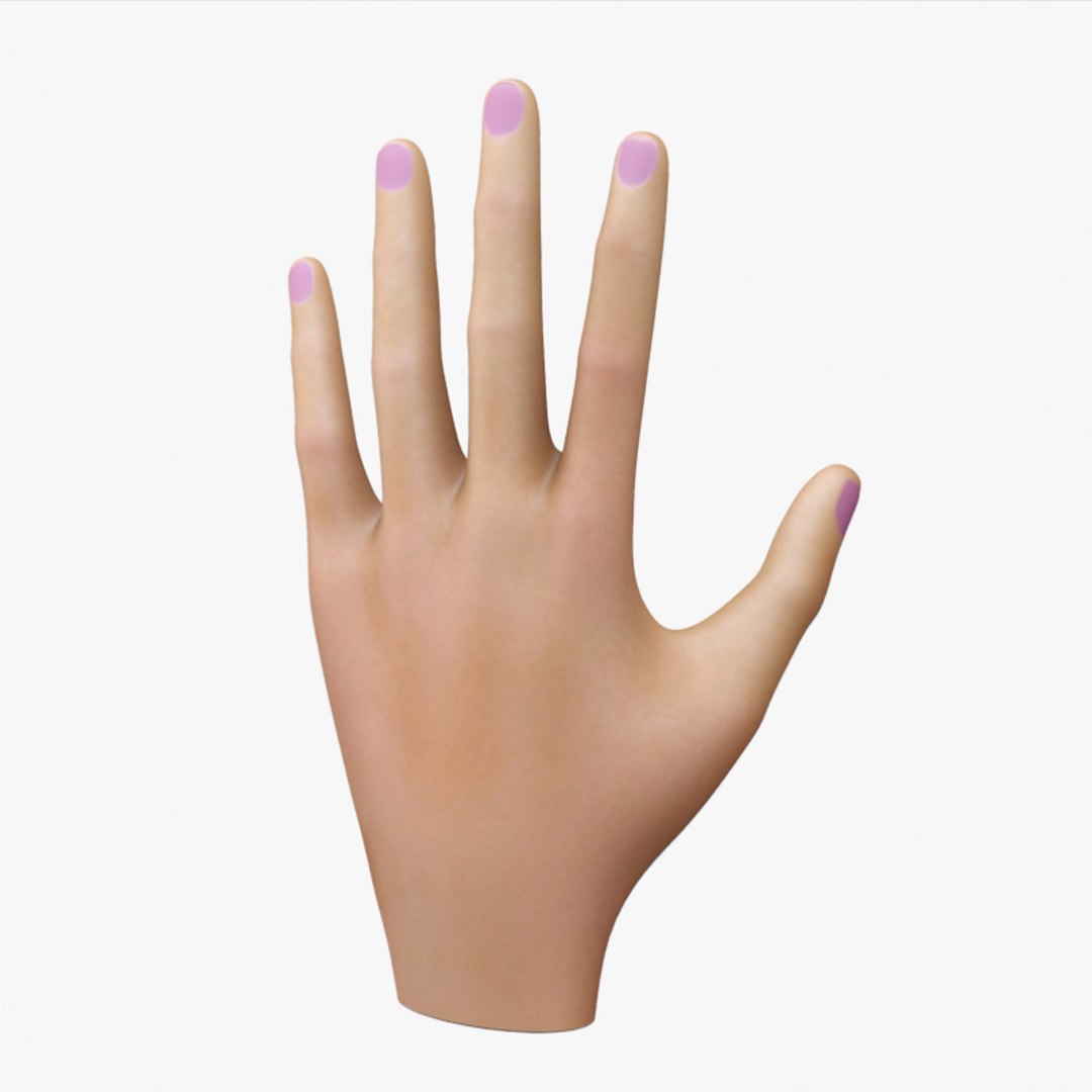 Non-realistic Hand 3d Max