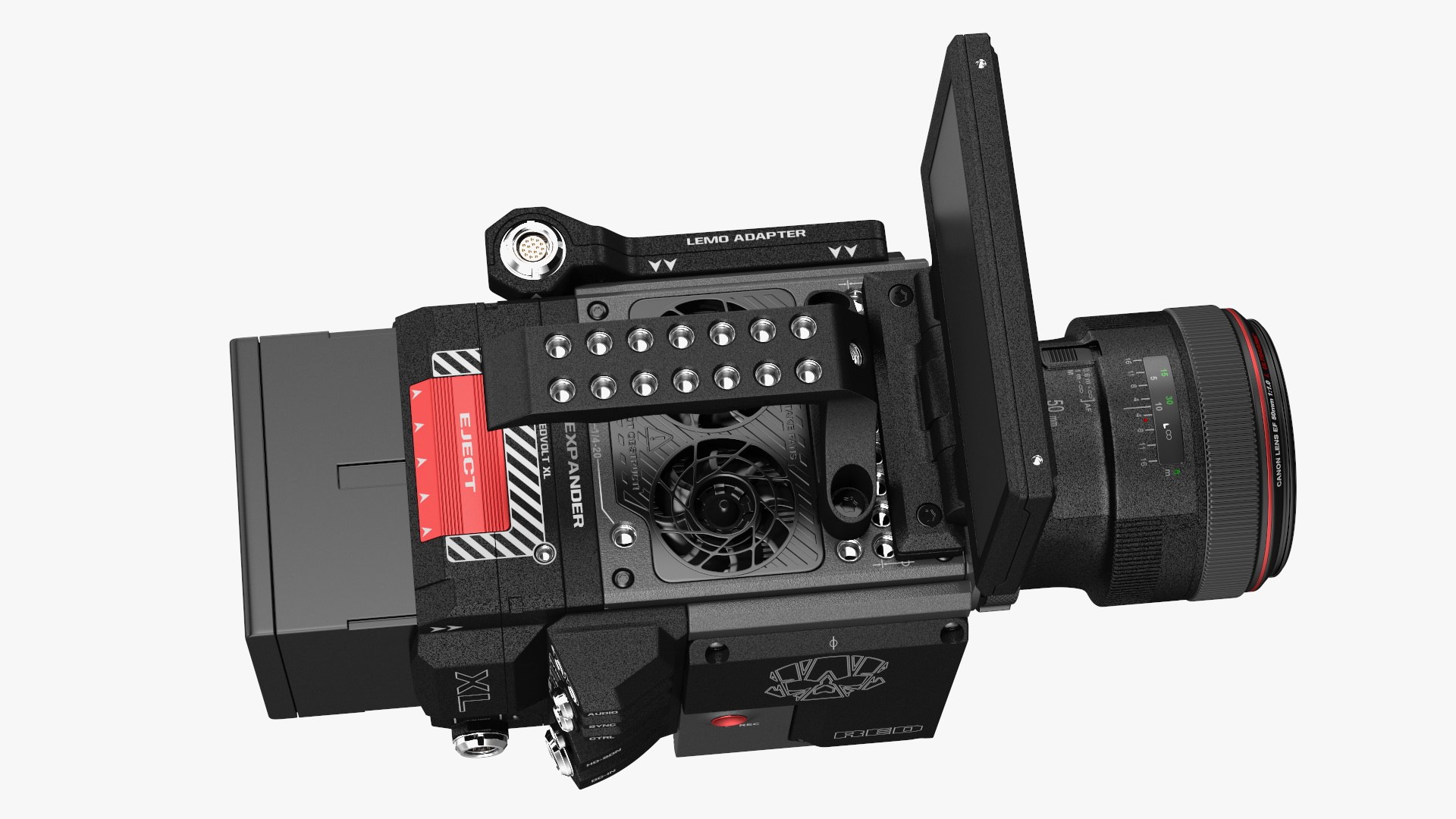 3D Movie Director With Video Production Equipment Collection Model ...