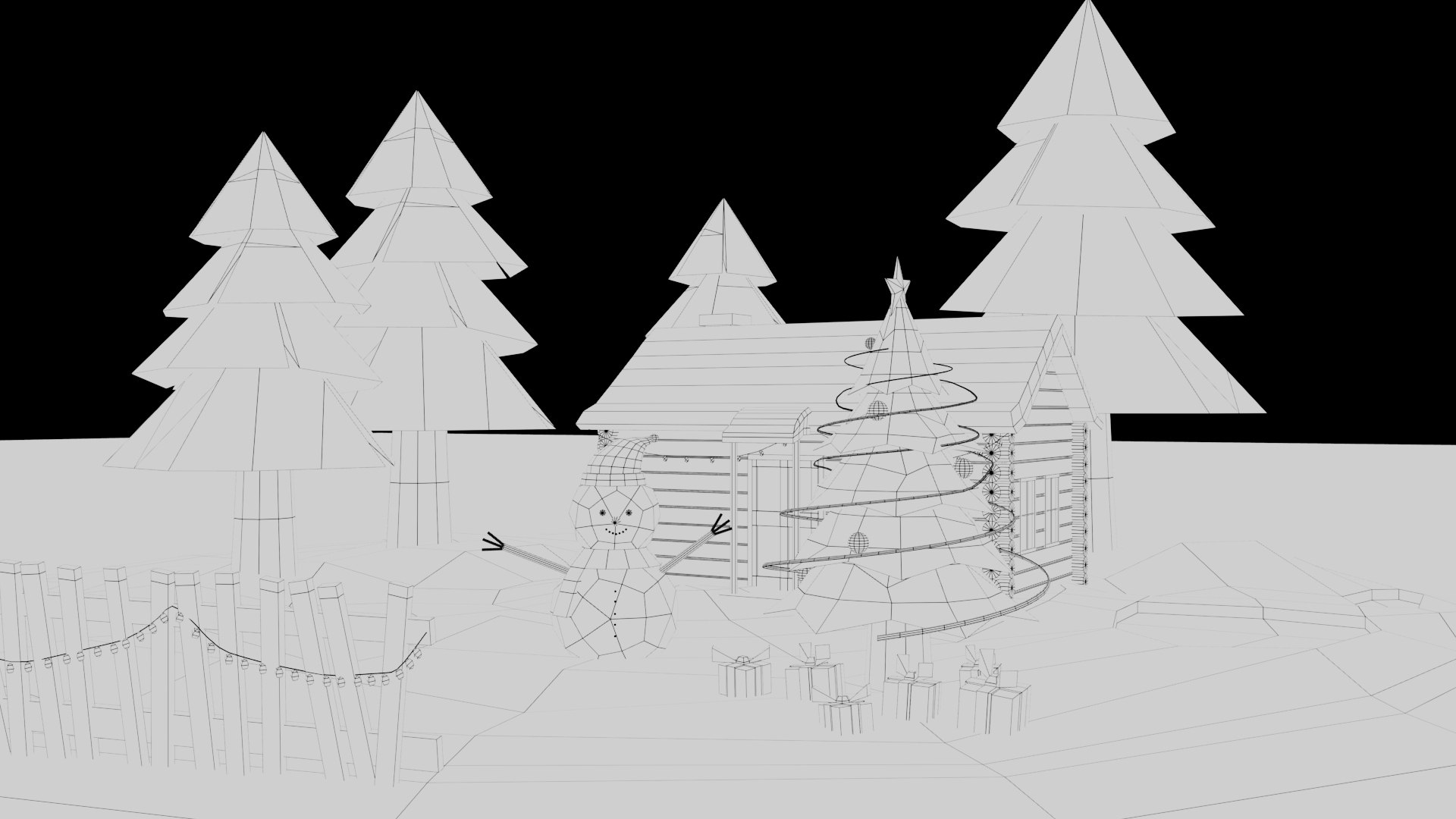 3D Merry Christmas Model - TurboSquid 2332830