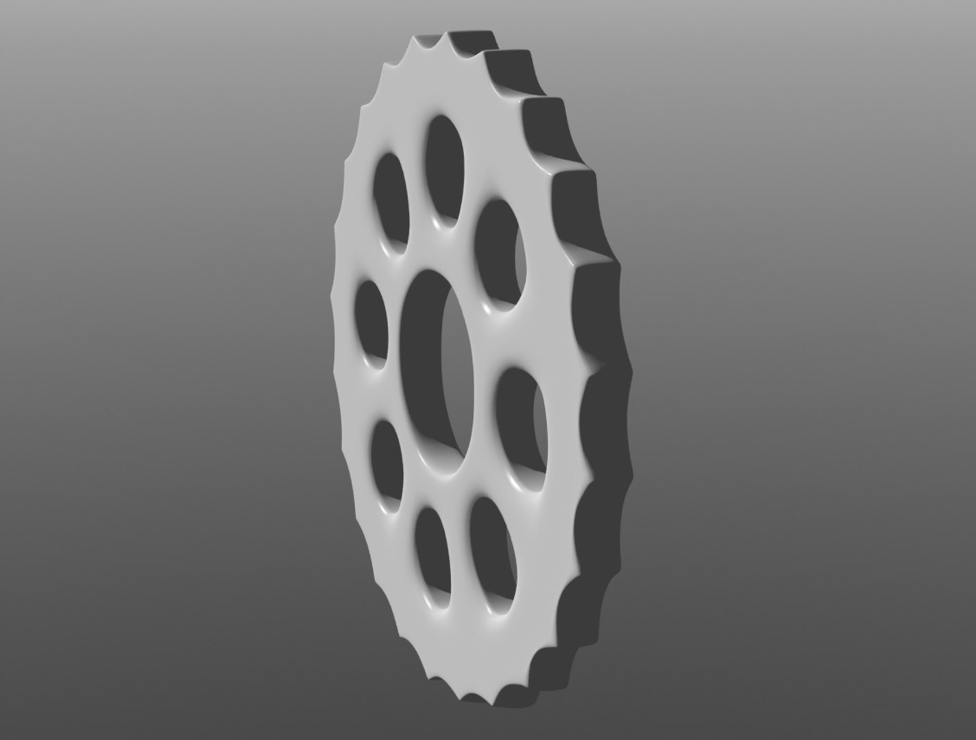 3ds Max 24 Teeth Gear