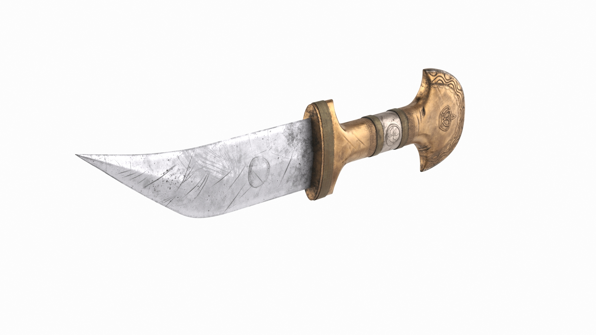3D Engraved Ceremonial Dagger - TurboSquid 2424611