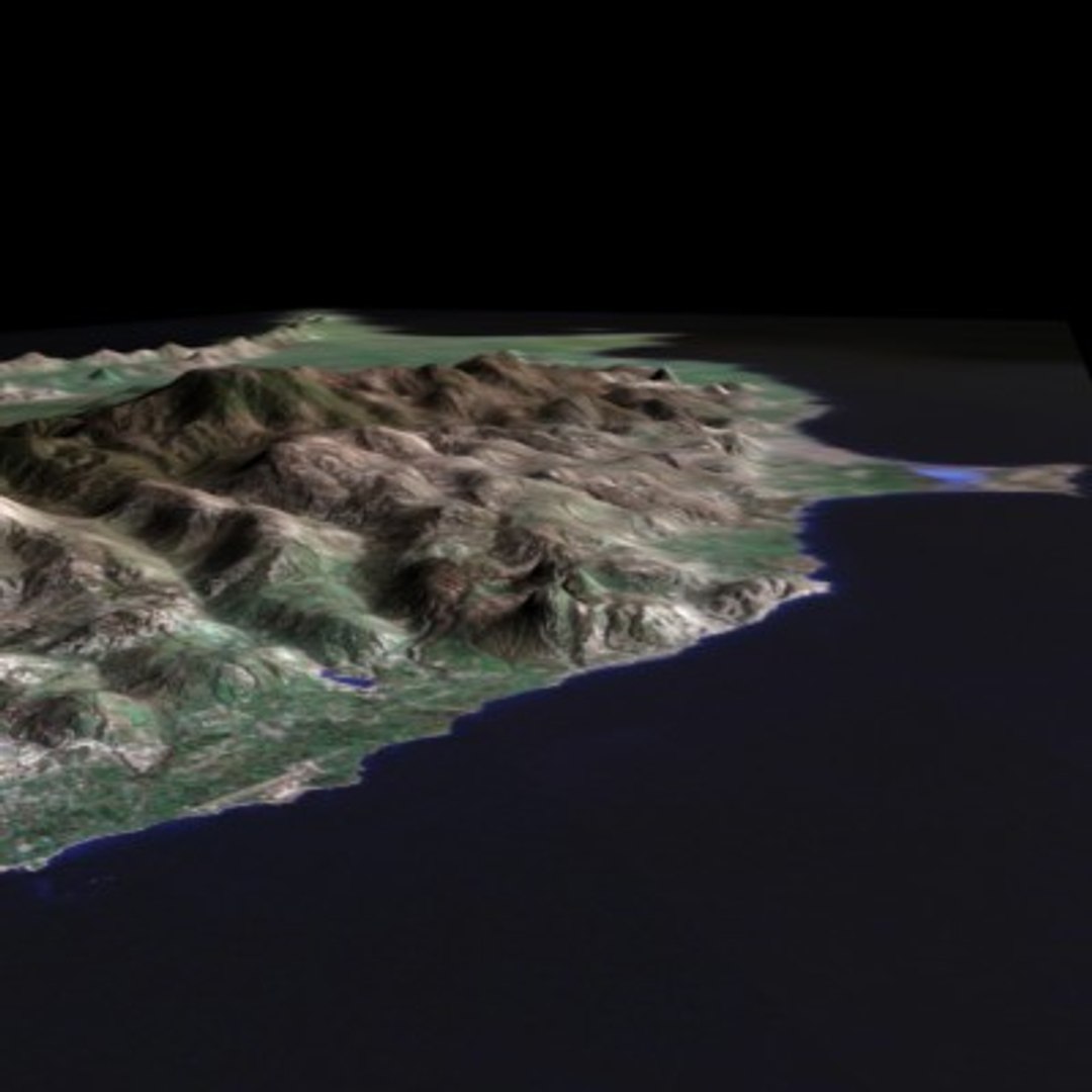 3dsmax Cyprus Landscape Island