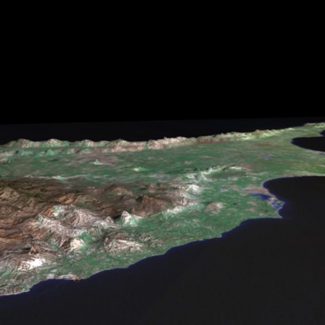 3dsmax Cyprus Landscape Island