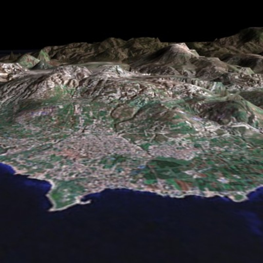 3dsmax Cyprus Landscape Island