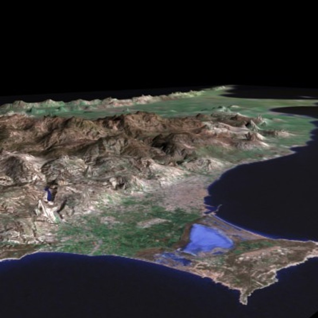 3dsmax Cyprus Landscape Island