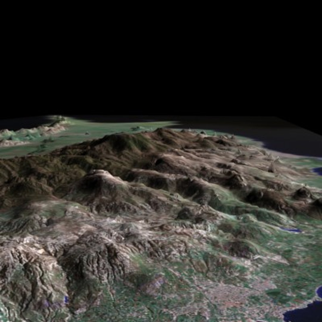 3dsmax Cyprus Landscape Island