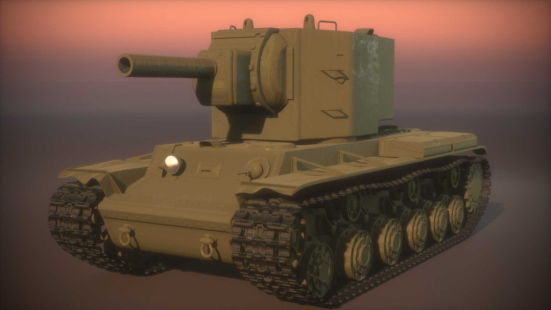 KV-2 3D Model - TurboSquid 1785795
