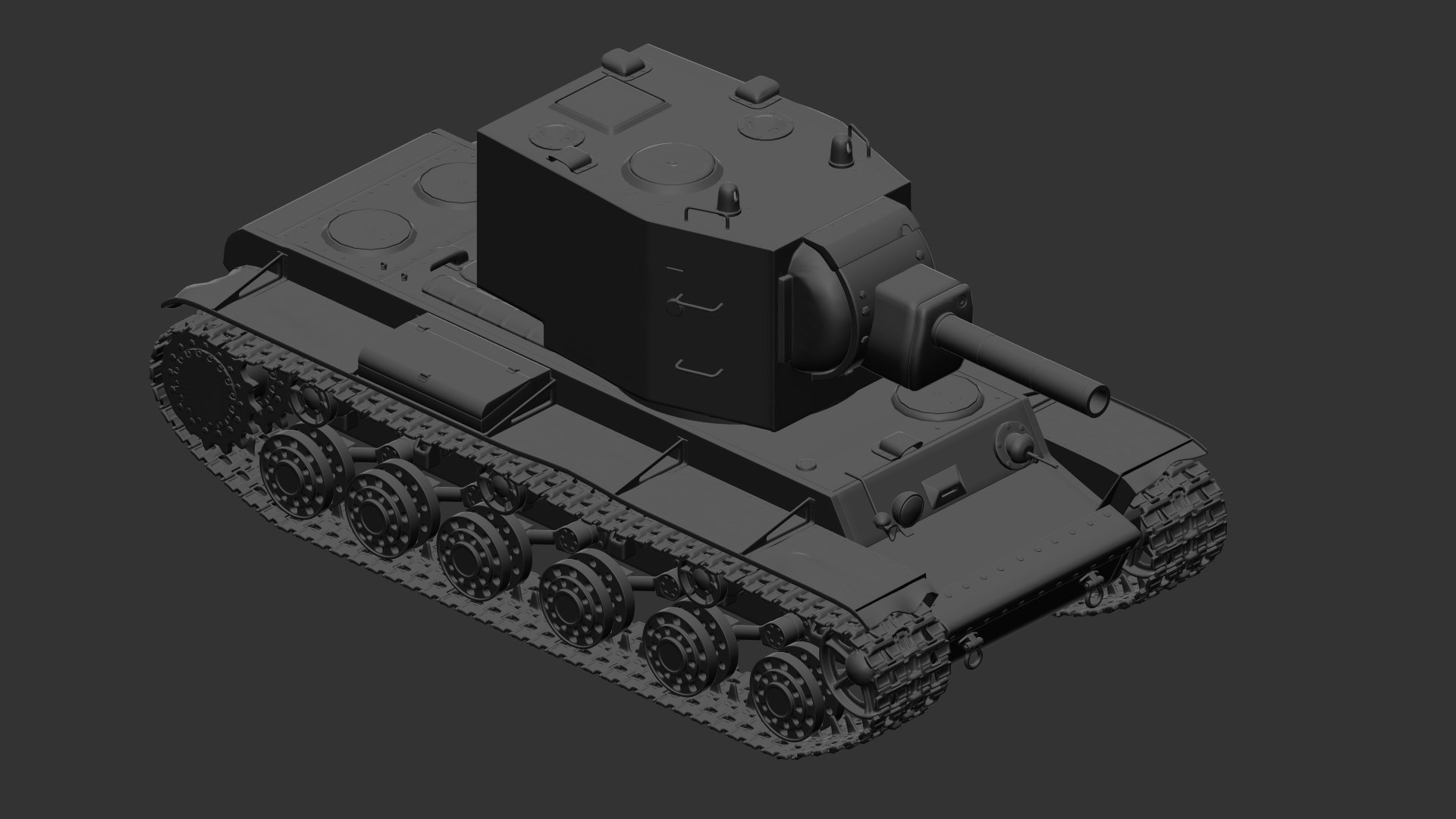 KV-2 3D Model - TurboSquid 1785795