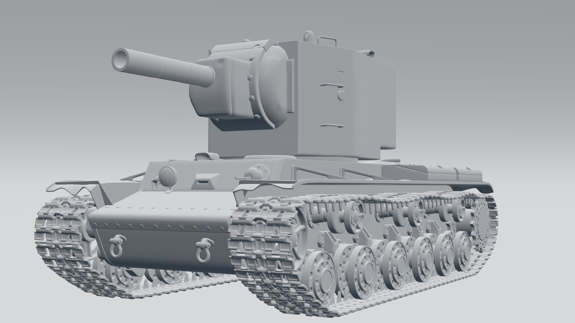 KV-2 3D Model - TurboSquid 1785795
