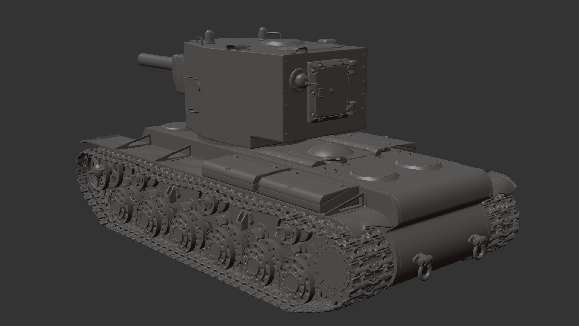 KV-2 3D Model - TurboSquid 1785795