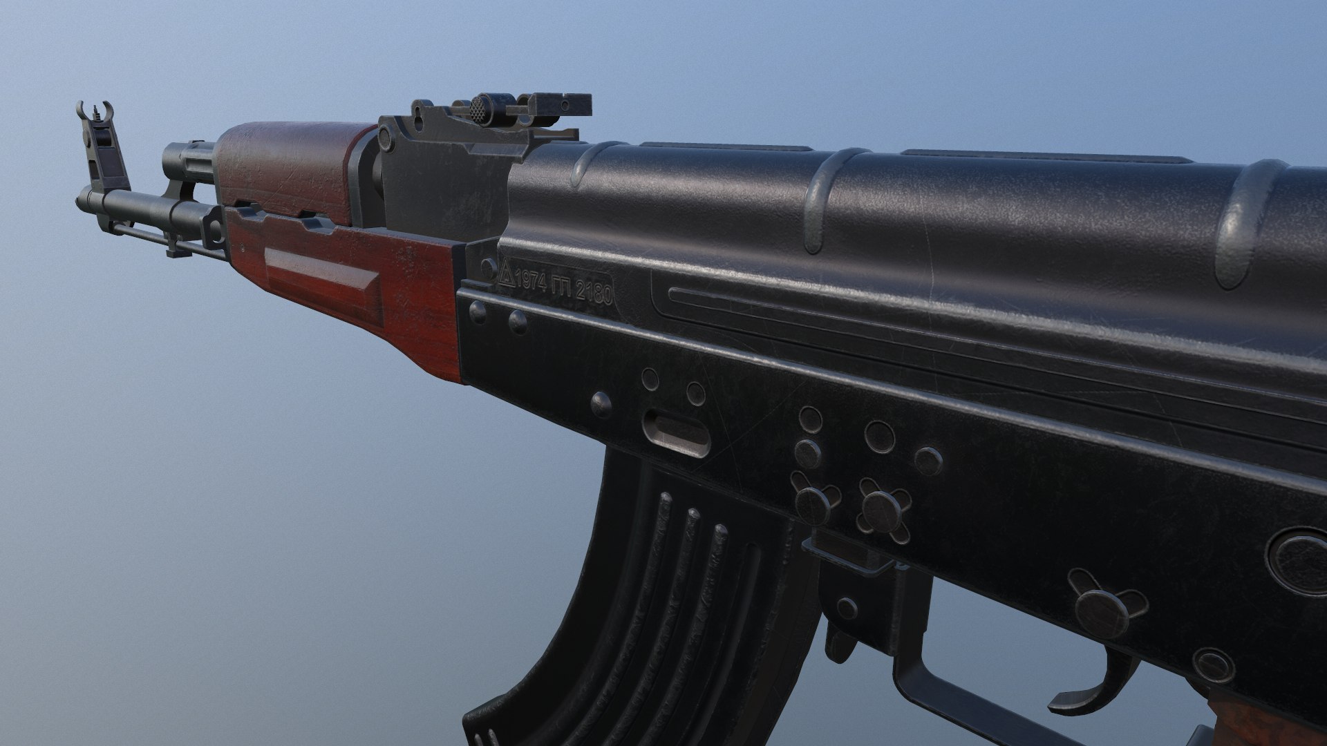 Akm Low-poly Pbr Model - TurboSquid 1471945