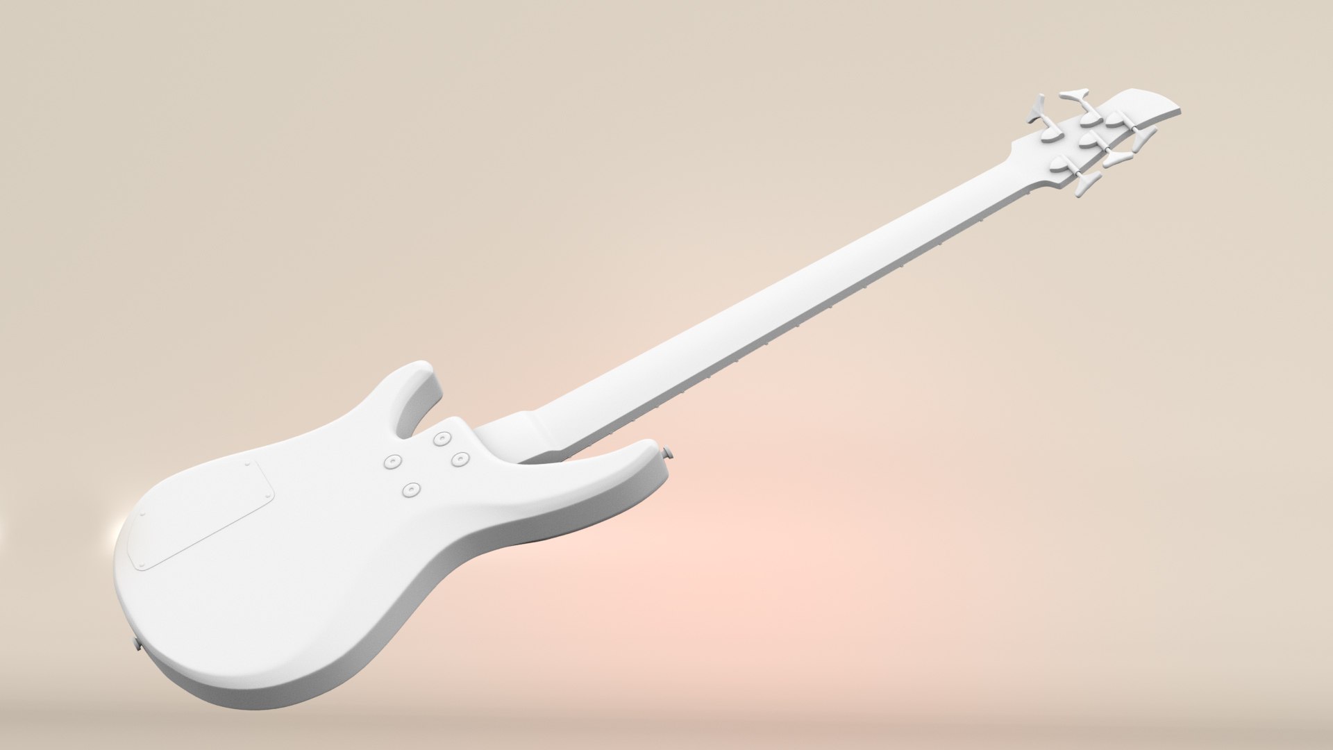 3D Model Bass Guitar - TurboSquid 2165555