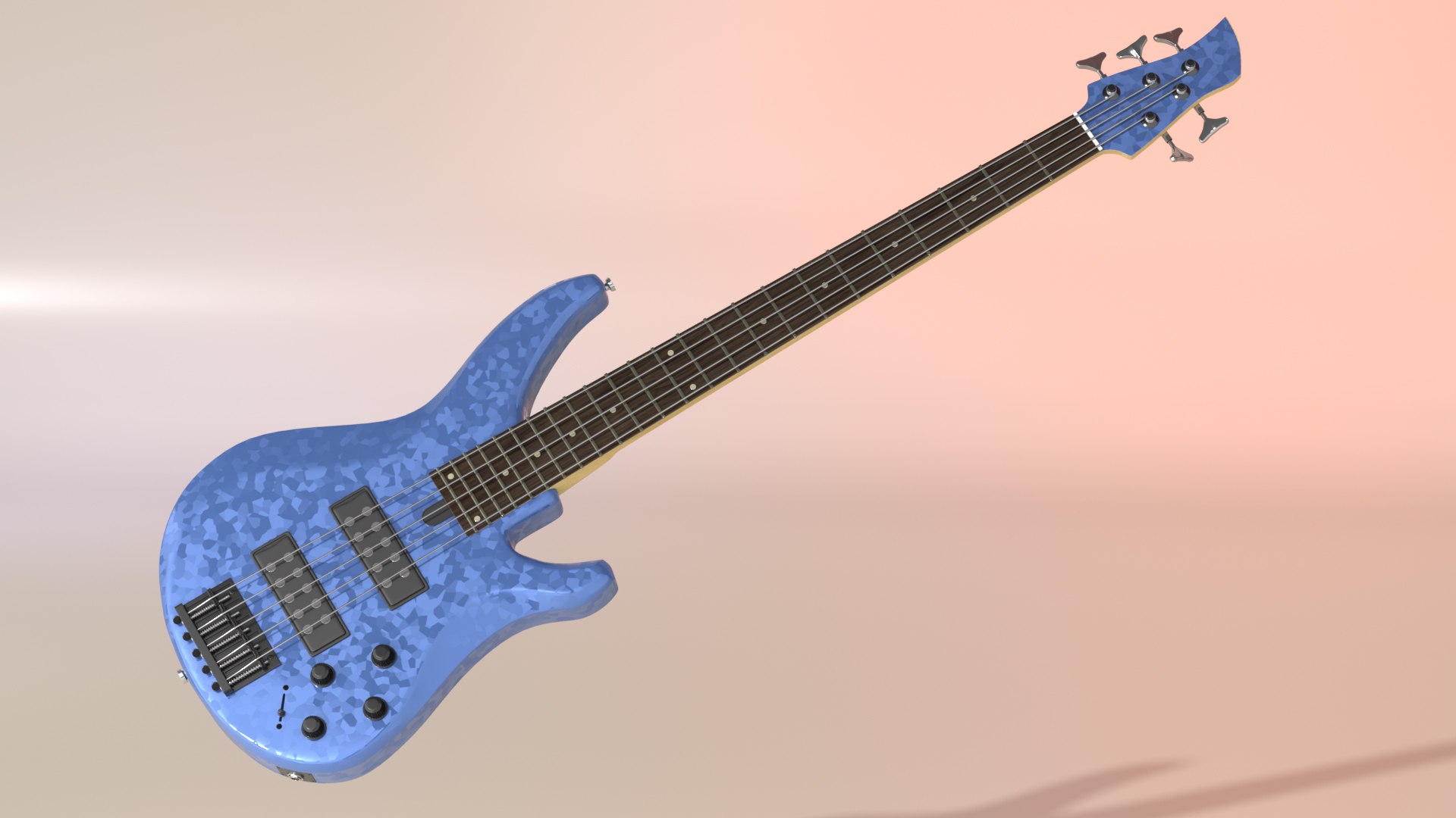 3D Model Bass Guitar - TurboSquid 2165555