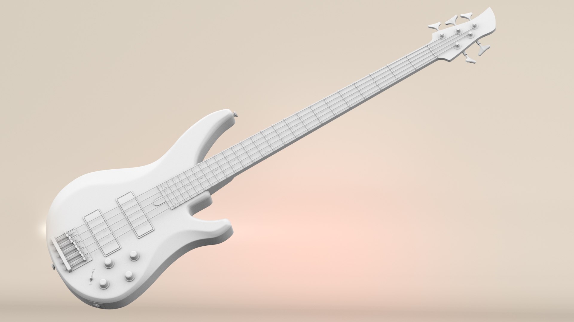 3D Model Bass Guitar - TurboSquid 2165555