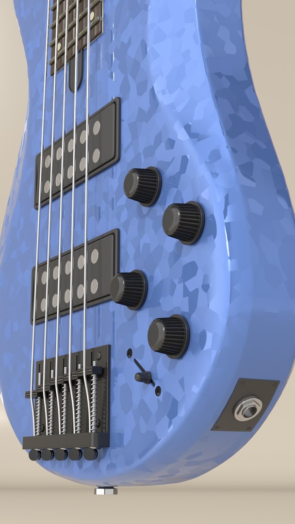 3D Model Bass Guitar - TurboSquid 2165555